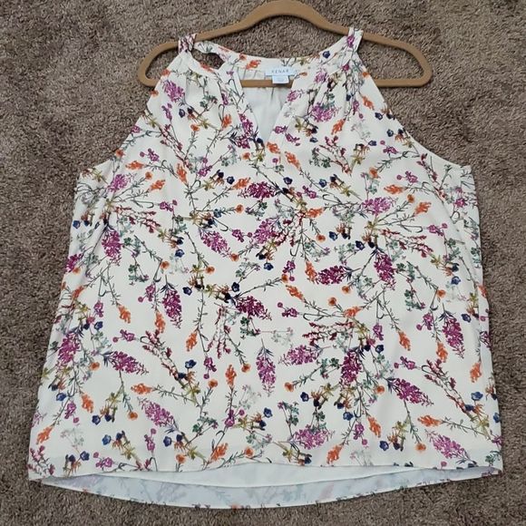 Kenar | Tops | Kenar Womens Xl Floral Tank | Poshmark